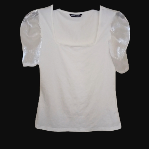 SHEIN | Tops | Puffy Sleeve Top | Poshmark